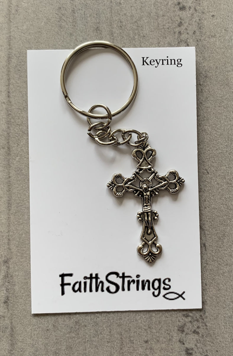K21 - Crucifix Metal - Keyring - Wholeale – FaithStrings
