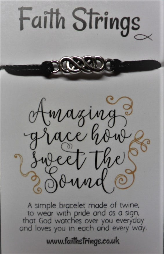 Faithstrings Christian Gift Bracelet - Amazing Grace - Faith String WI ...